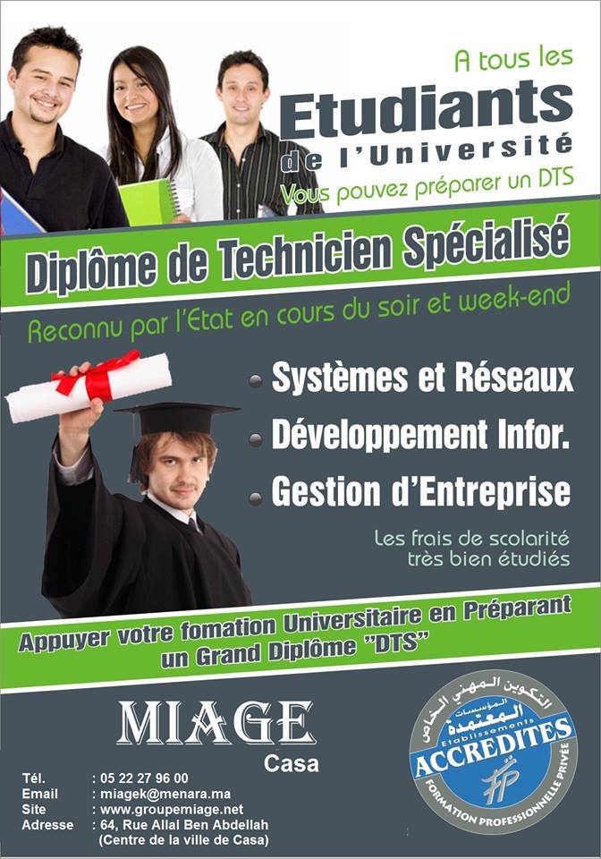 MIAGE CASABLANCA - Etablissements prive de formation - Maroc Annuaire